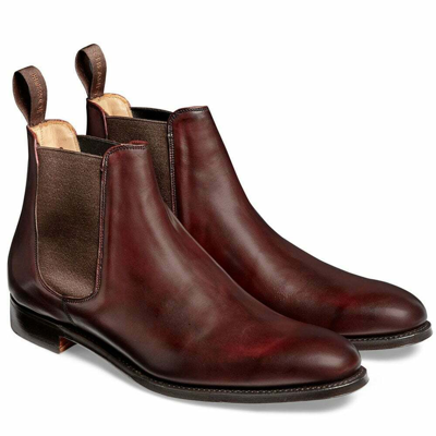 Pre-owned Cheaney Threadneedle Chelsea Boot In Burgundy | ModeSens