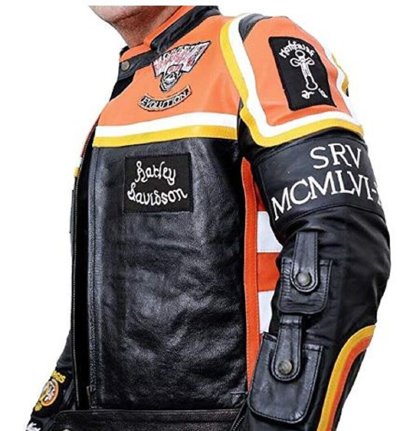 Pre-owned Skin Harley Davidson Mickey Rourke Biker Leather Jacket ...
