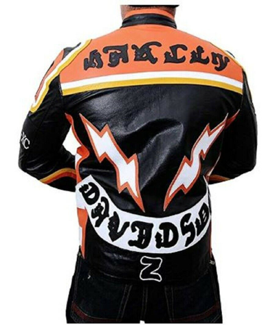 Pre-owned Skin Harley Davidson Mickey Rourke Biker Leather Jacket ...