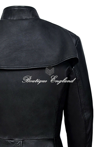 Pre-owned Real Leather 'matrix' Men's Black Full-length Keanu Reeves ...