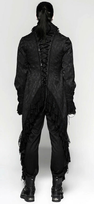 Pre-owned Punk Rave Long Jacquard Tailcoat Jacket Gothic Dandy Retro ...