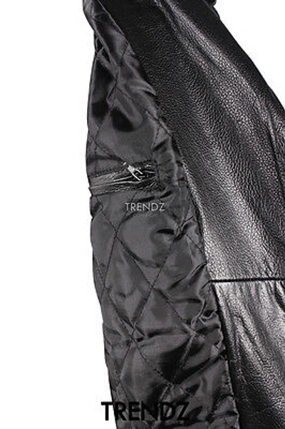 Pre-owned Smart Range Leather Men's Brando Eagle Black Cruiser Biker ...