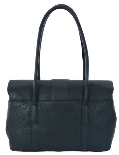 Pre-owned Radley Shoulder Bag Dark Blue Navy Medium Leather Top Zip ...