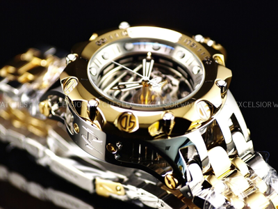 Pre-owned Invicta Reserve Venom Fusion Shutter Skeletonized Automatic ...