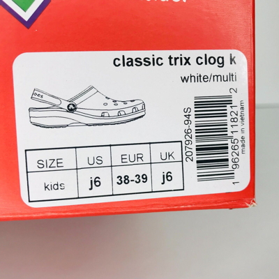 Pre-owned Crocs X Trix Cereal Tie Dye Classic Clog J6 Men's 6 Women's 8 ...