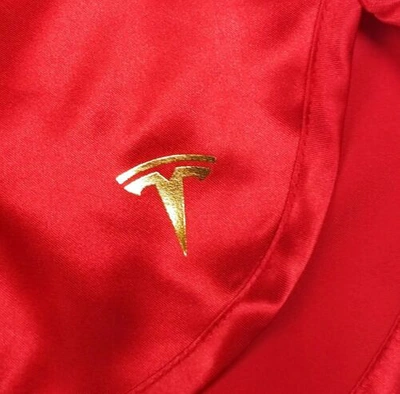 Pre-owned Tesla S3xy Short Shorts Women's Sz S Small Red Gold Satin In ...