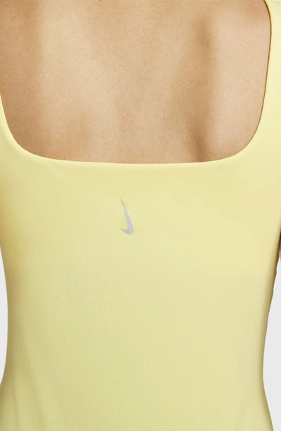 Nike Yoga Luxe Womens Shelf Bra Tank In Light Zitrongrey Fog Modesens