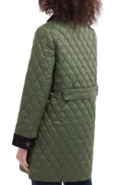 Barbour Constable Quilted Button-up Jacket In Green | ModeSens