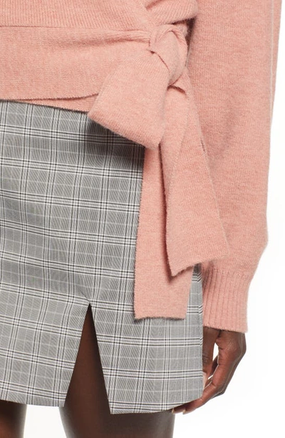 Wayf Davey Wrap Cardigan In Mauve | ModeSens