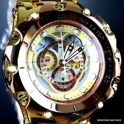 Pre-owned Invicta Reserve Venom Hybrid High Polished Gold/rose Gold ...