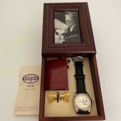 Pre-owned Fossil Snoopy 50th Anniversary Watch Rare | ModeSens