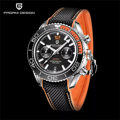 Pre-owned Pagani Design Men Pd1711 Seamaster Planet Ocean 100m ...