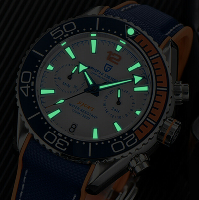 Pre-owned Pagani Design Men Pd1711 Seamaster Planet Ocean 100m ...
