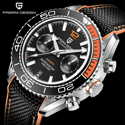 Pre-owned Pagani Design Men Pd1711 Seamaster Planet Ocean 100m ...