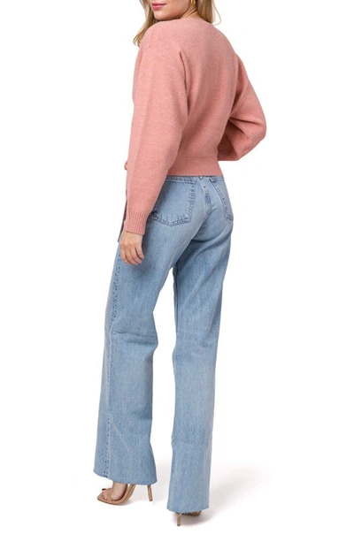 Wayf Davey Wrap Cardigan In Mauve | ModeSens