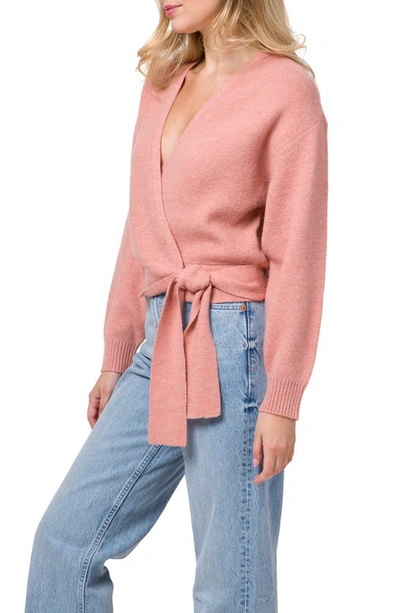 Wayf Davey Wrap Cardigan In Mauve | ModeSens