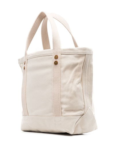 Polo Ralph Lauren Picnic Polo Bear Canvas Tote Bag In Neutrals | ModeSens
