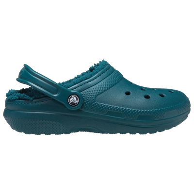 Crocs Mens Classic Lined Clogs In Evergreen/evergreen | ModeSens
