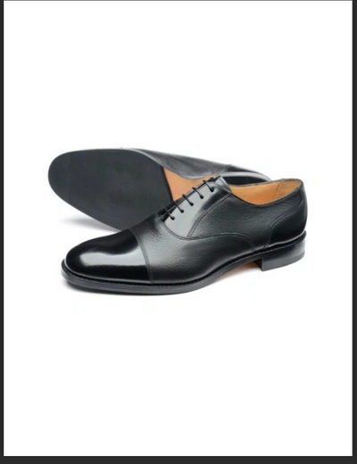 Pre-owned Loake Mens Bibury B1 Oxford Brogue Leather Two Tone Black ...