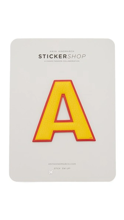 Anya Hindmarch Oversized Letter Stickers In A | ModeSens