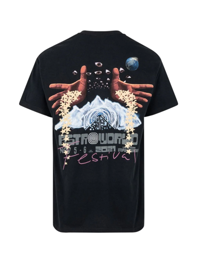 Travis Scott Goat Graphic-print T-shirt In Black | ModeSens