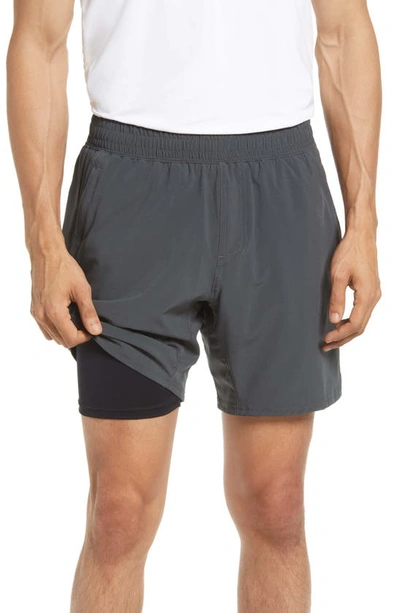 Barbell Apparel Ghost Stretch Shorts In Charcoal | ModeSens