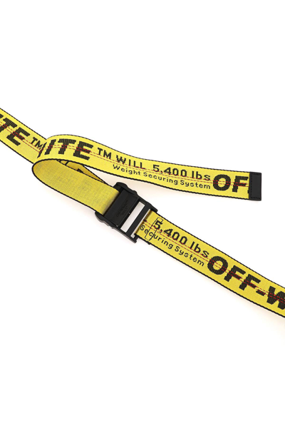 Off-white Off White Industrial Strap In Yellow,black | ModeSens