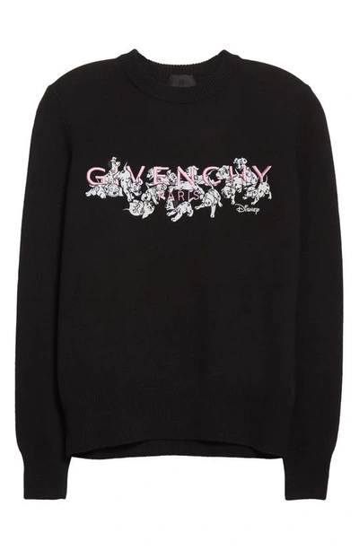 Givenchy Disney X 101 Dalmatians 4g Logo Wool And Cashmere Sweater In