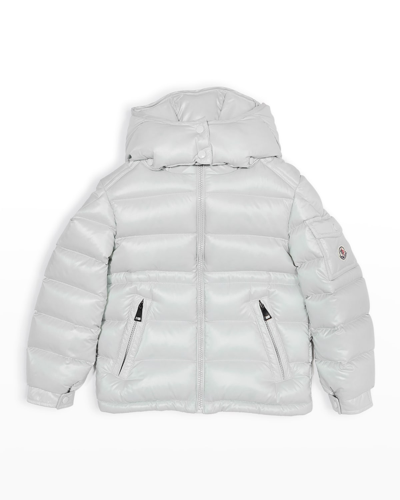 Moncler Kids' Girl's Marie Puffer Jacket In White | ModeSens