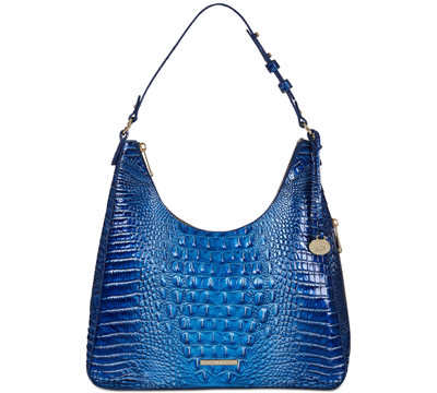 Brahmin Tabitha Ombre Melbourne Leather Shoulder Bag In Vistablue ...