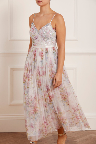 Needle & Thread Floral Wonder Bodice Cami Ankle Gown In Multi | ModeSens