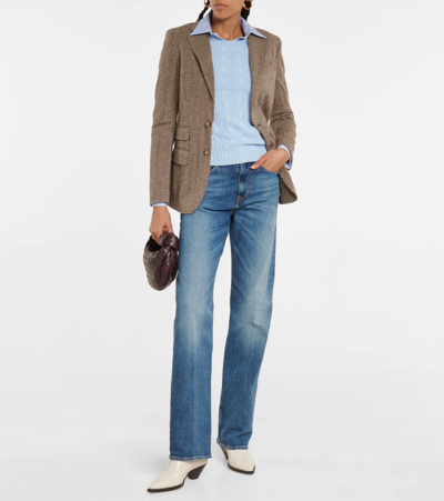 Polo Ralph Lauren Herringbone Blazer In Brown Herringbone | ModeSens