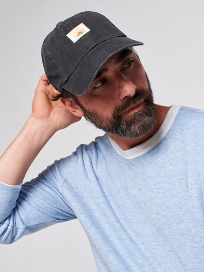 Faherty Sun And Wave™ Dad Hat In Washed Black | ModeSens