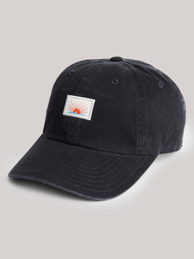 Faherty Sun And Wave™ Dad Hat In Washed Black | ModeSens