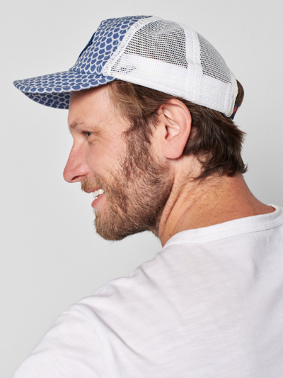 Faherty All Day Trucker Hat In Fish Scale Batik | ModeSens