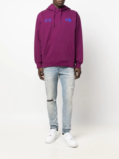 Purple Brand Ripped Bleached Straight-leg Jeans In Blue | ModeSens