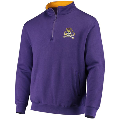 Colosseum Purple Ecu Pirates Tortugas Logo Quarter-zip Jacket | ModeSens