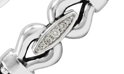 Lagos Derby Sterling Silver 6mm Diamond Caviar Rope Bracelet | ModeSens