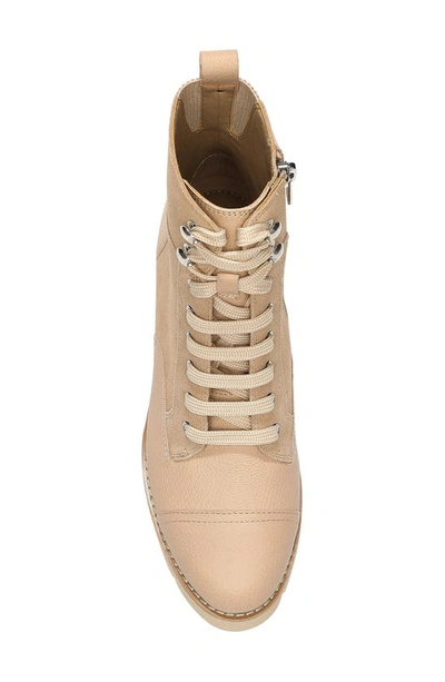 Donald Pliner Suede Lug Sole Combat Boot In Sand | ModeSens