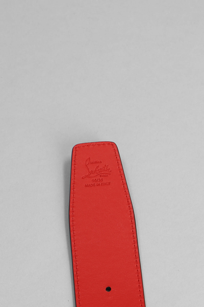 Christian Louboutin Happy Rui Logo Belts In Black Leather | ModeSens