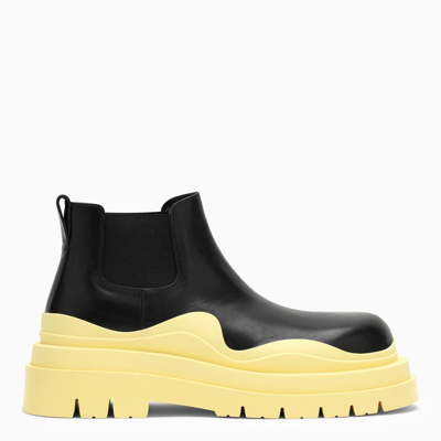 Bottega Veneta | Black/pastel Yellow Tire Boots Low | ModeSens