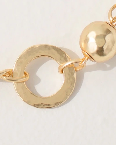 Chico's Chain Link Single Strand Necklace In Gold | ModeSens