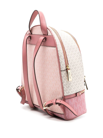 Michael Michael Kors Rhea Monogram Backpack In Pink | ModeSens