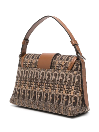 Furla Monogram-pattern Charlie Shoulder Bag In Green | ModeSens