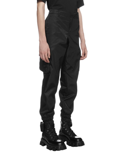 Prada Men's Black Polyamide Pants | ModeSens