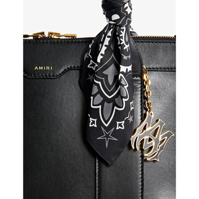 Amiri Shoulder Bag In Black Leather | ModeSens