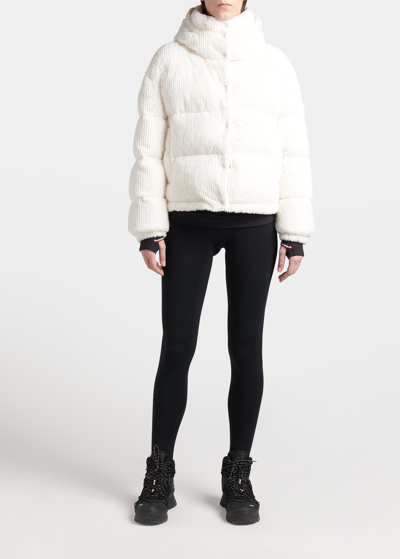 Moncler Daos Textured Puffer Jacket In White | ModeSens
