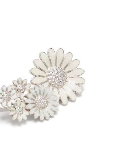 Georg Jensen Medium Daisy Sterling Silver Ear Cuff In Metallic | ModeSens