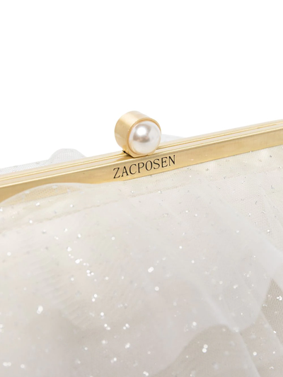 Zac Zac Posen Lacey Frame Clutch Bag In White | ModeSens