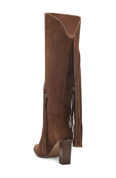 Jessica Simpson Asire Fringe Knee High Boot In Tobacco | ModeSens
